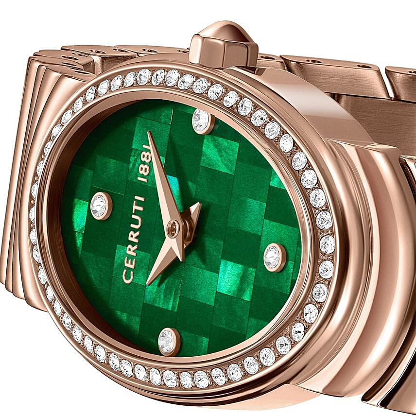 Order Cerruti 1881 Green MOP Luxury Watch Gift For Her Online | Same ...