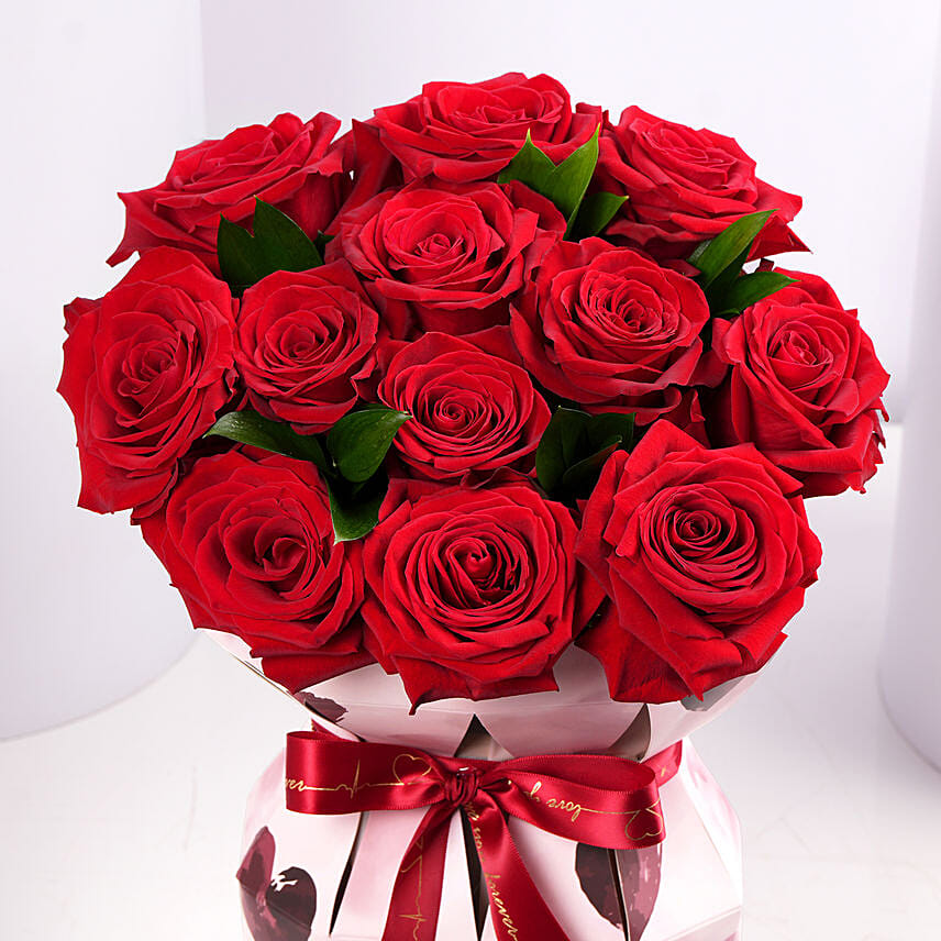 Order Valentine 12 Pure Romance Roses Online | Same-Day Delivery UAE ...