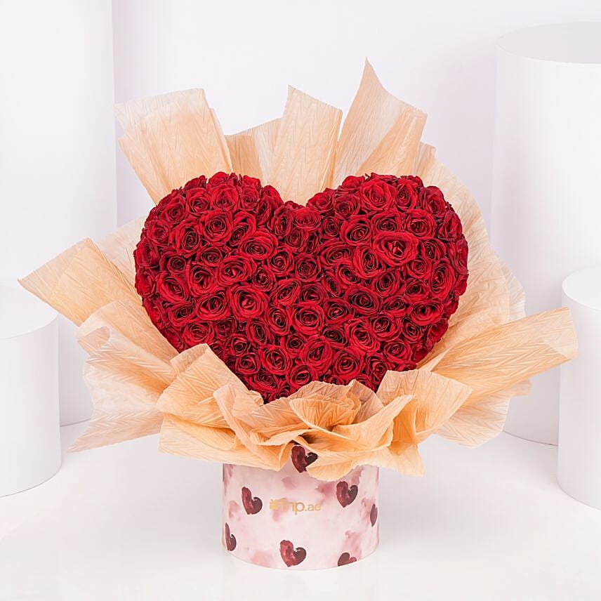 Order Valentines 50 Red Roses Heart Arrangement Online | Same-Day ...