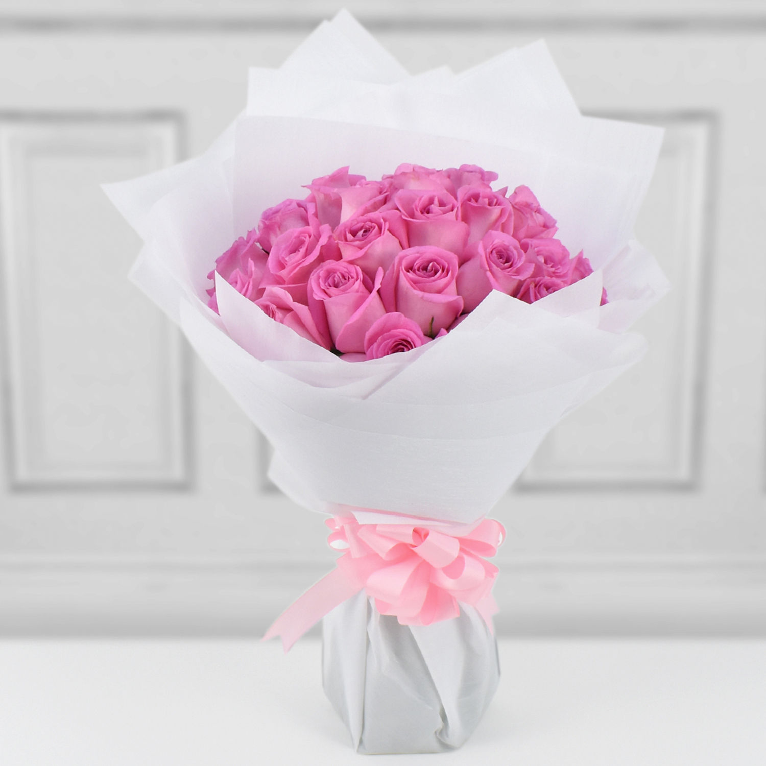 Online 35 Light Pink Roses Bouquet Gift Delivery in Lebanon - Fnp.ae