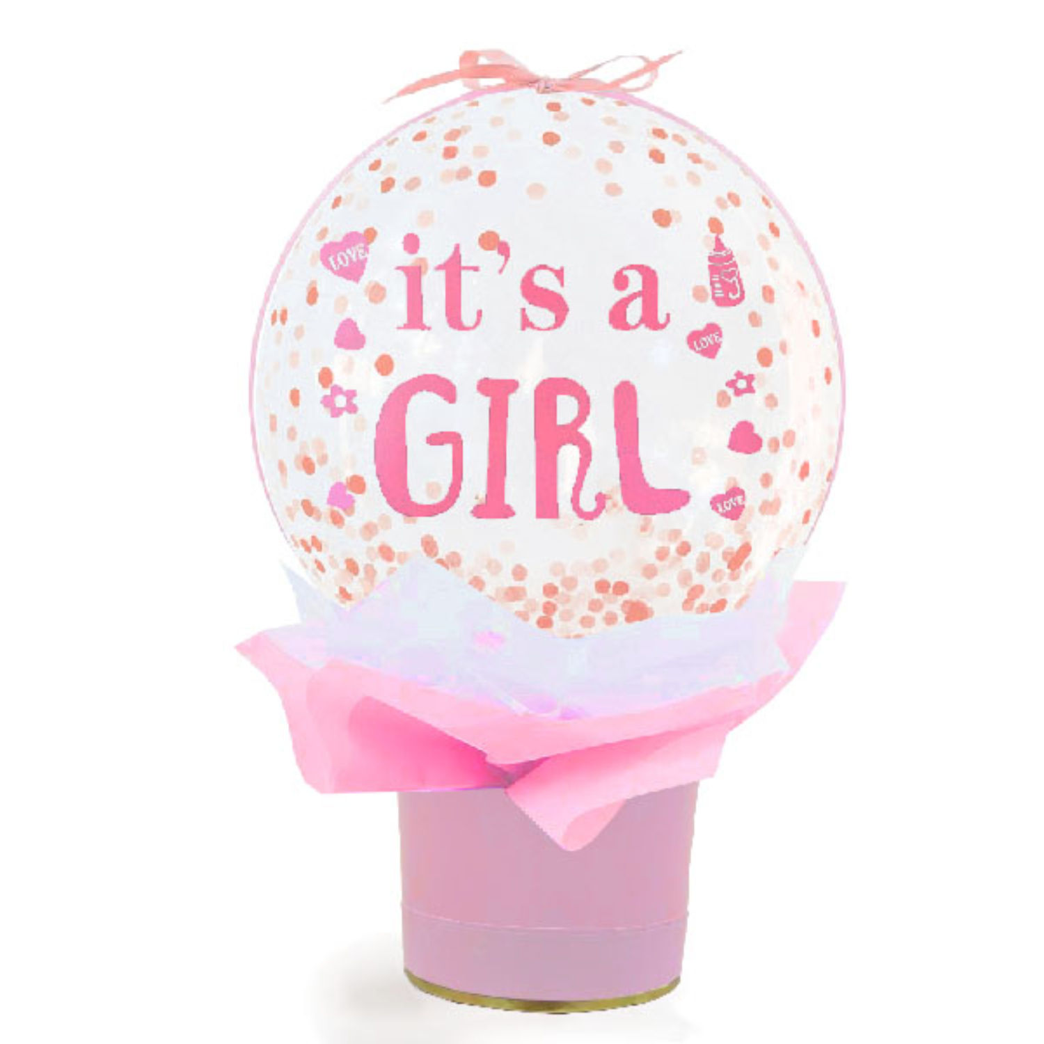 أون لاين Its A Girl Bubble Balloon Box توصيل هدايا في Malaysia - FNP
