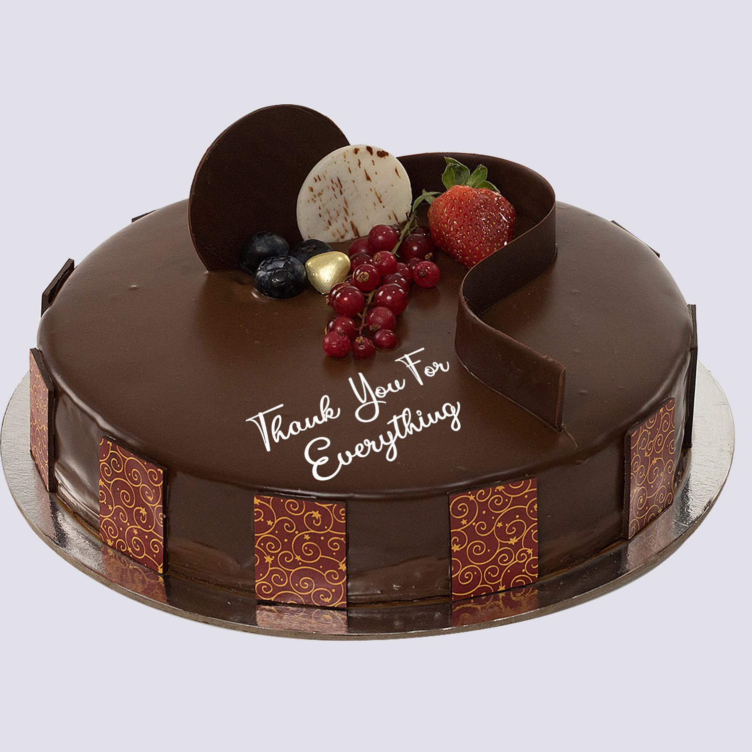 Online Thank You Chocolate Cake Half Kg Gift Delivery in Oman - FNP