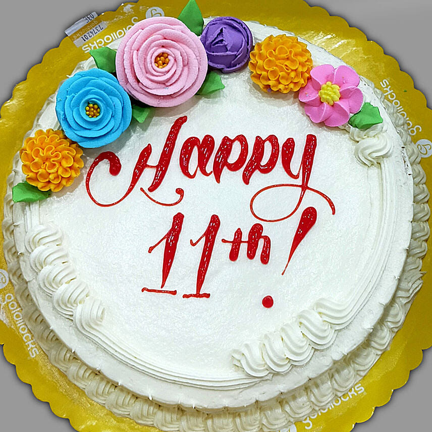 Online 11th Birthday Marble Cake Gift Delivery in Philippines - FNP