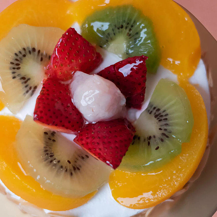 Online Fresh Fruit Mono Cake Gift Delivery in Qatar - FNP