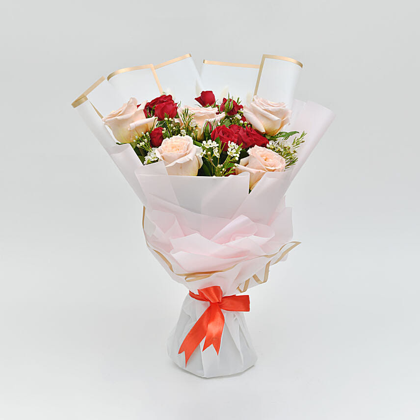 Online Mesmerising Flowers Bouquet Gift Delivery in Qatar - FNP