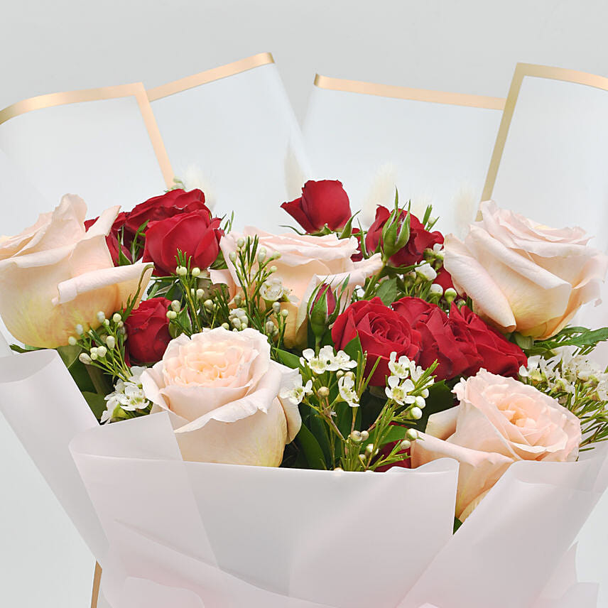 Online Mesmerising Flowers Bouquet Gift Delivery in Qatar - FNP