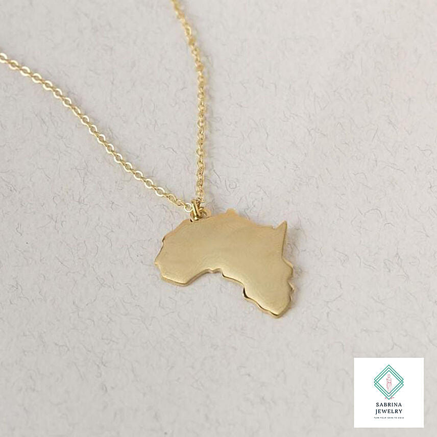 Online Personalized Map Silver Necklace Silver Color Gift Delivery in ...