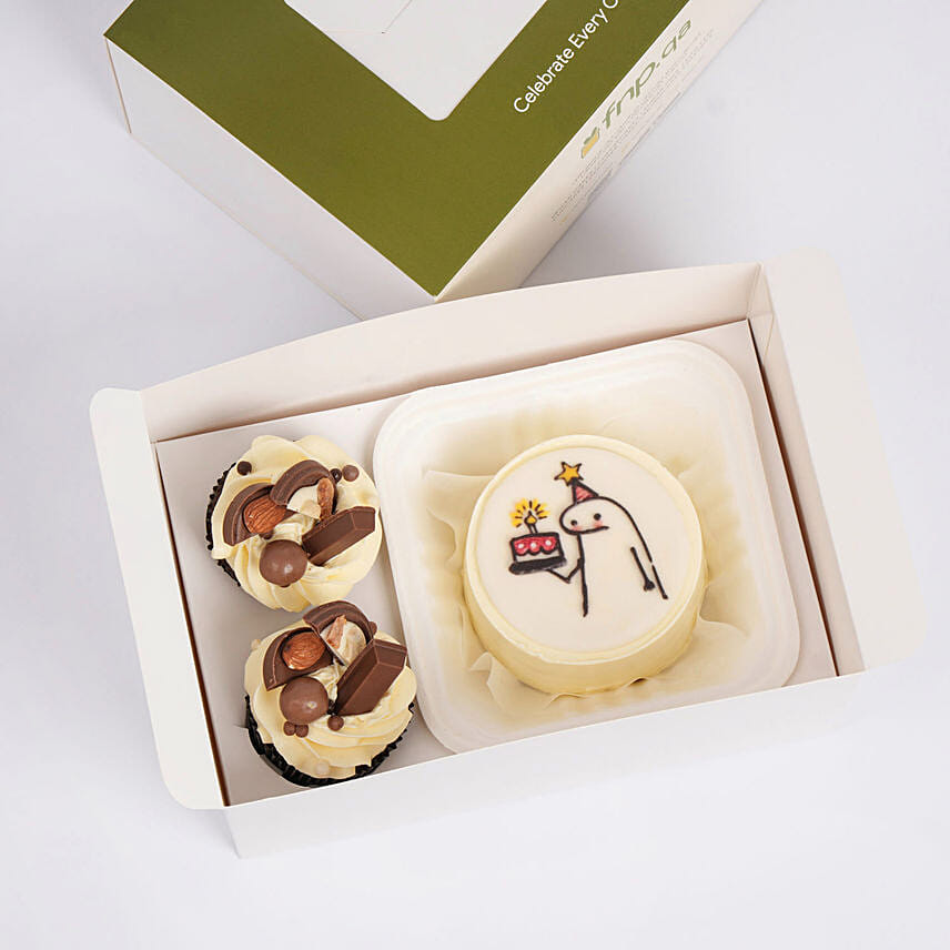 أون لاين Flork Meme Birthday Bento Cake Box توصيل هدايا في Qatar - Fnp.ae