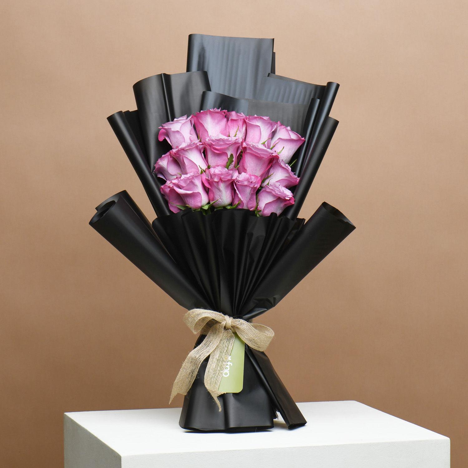 Online Elegant Plum Roses Bouquet Gift Delivery in Qatar - FNP