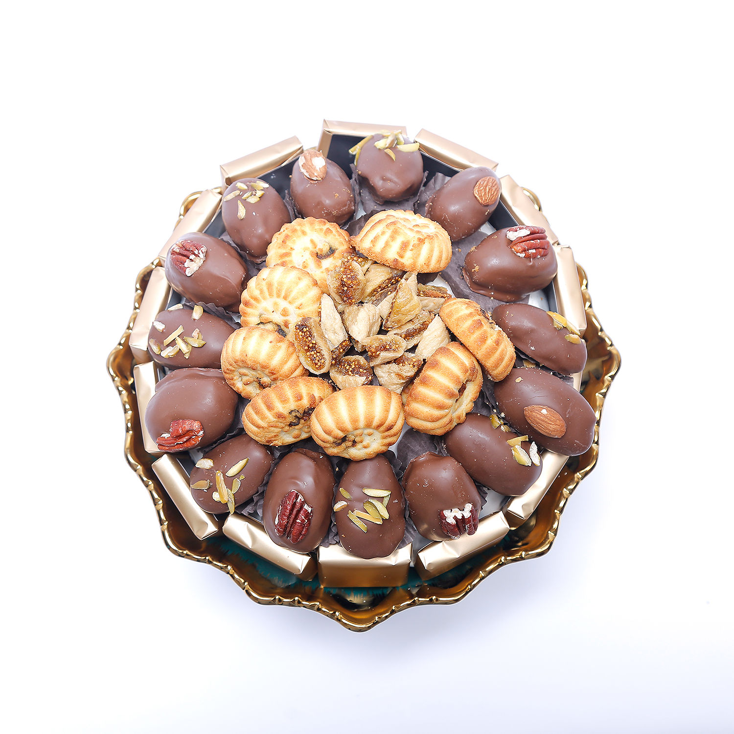 Online Arabic Sweets Platter Gift Delivery in Qatar - Fnp.ae