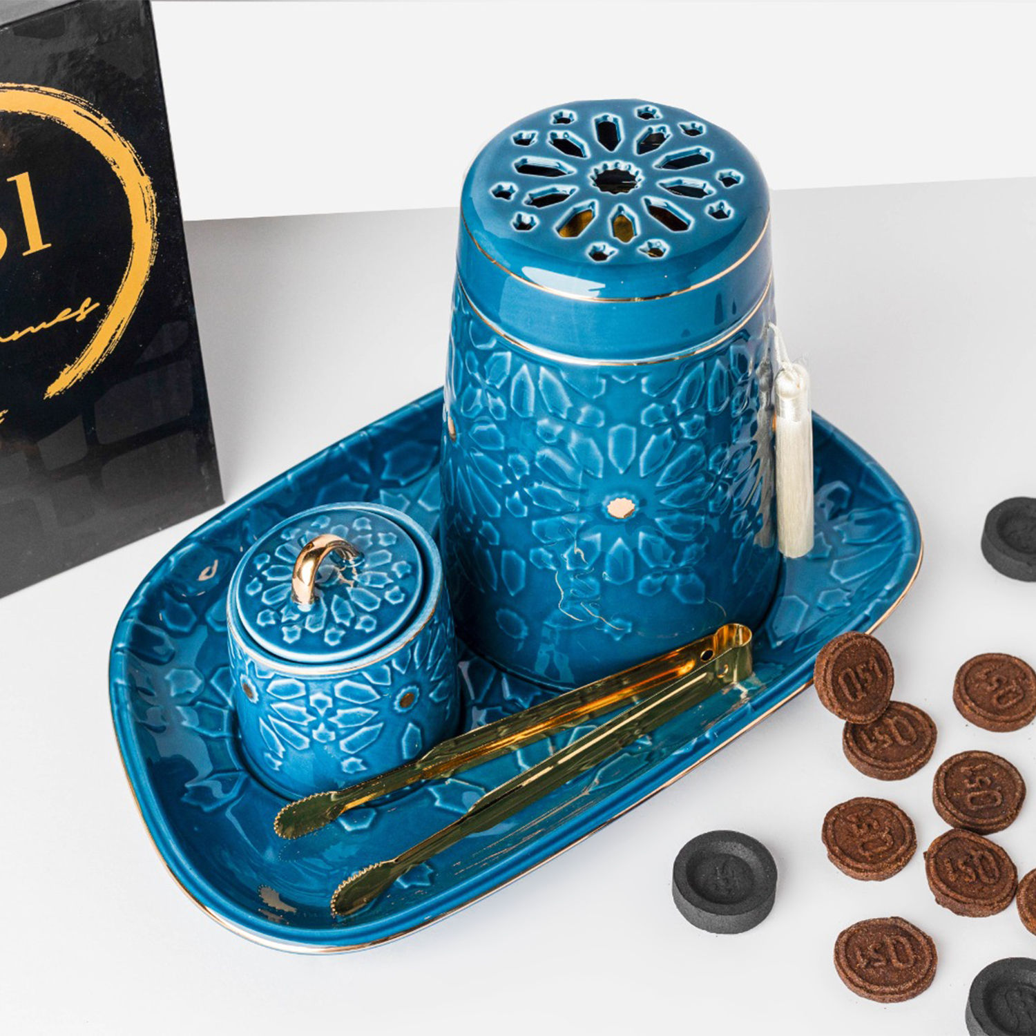 Online Incense Burner from Q51 Perfumes- Blue Gift Delivery in Qatar ...