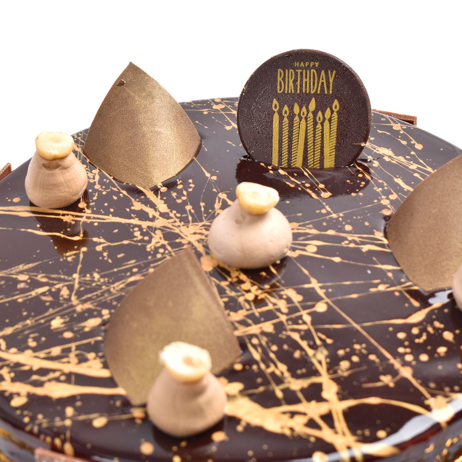 Online Birthday Chocolate Hazelnut Cake Gift Delivery in Qatar - Fnp.ae