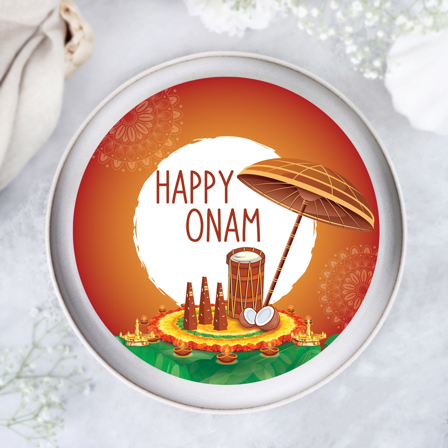 Online Onam Celebration Chocolate Cake Gift Delivery in Qatar - FNP
