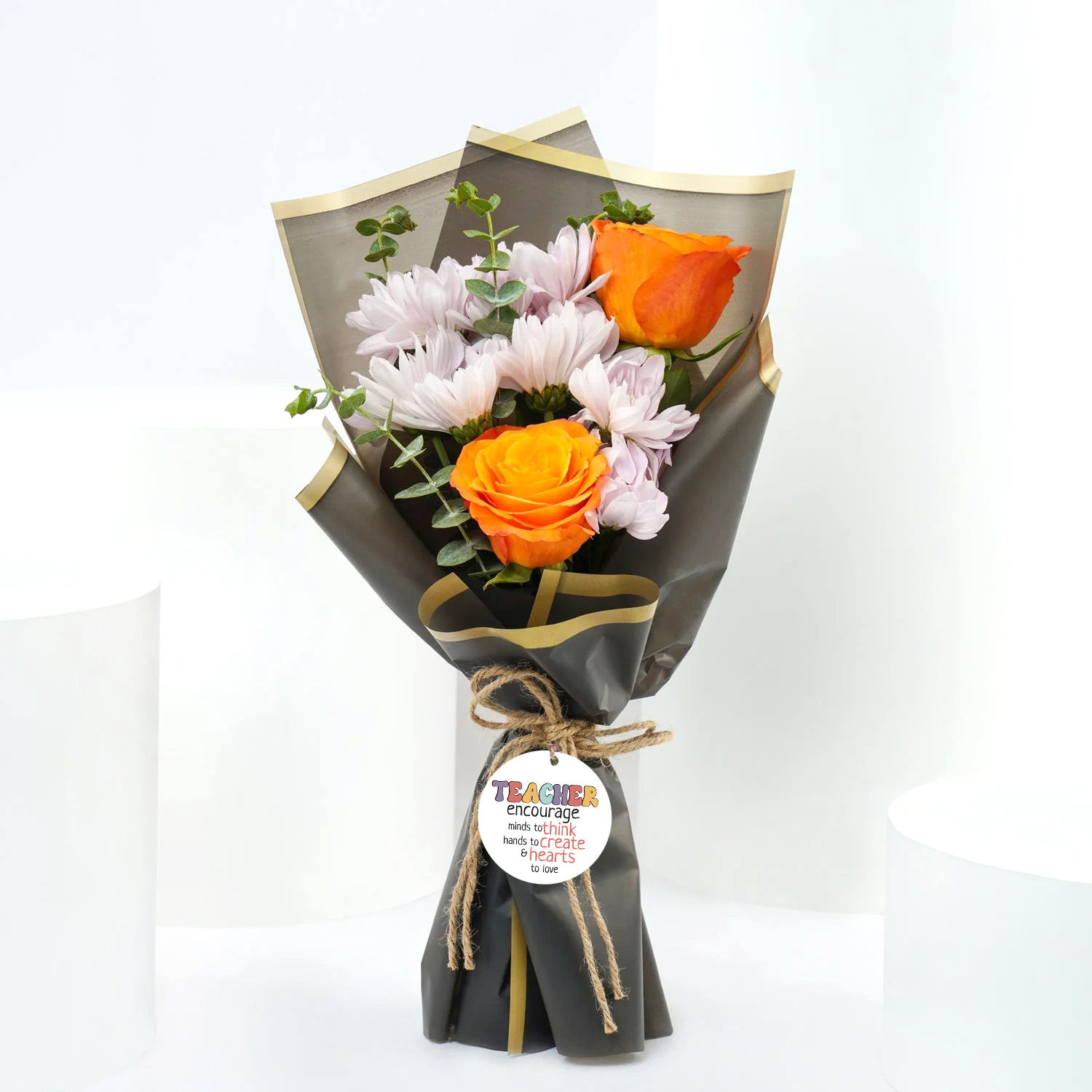 Online Purple Chrysanthemum & Roses Bouquet Gift Delivery in Qatar - Fnp.ae