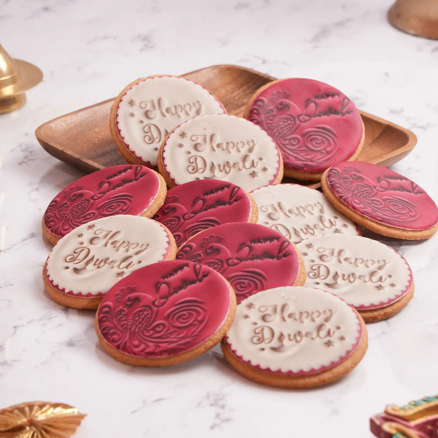 Online Diwali Special Cookies 12pcs Gift Delivery in Qatar - FNP