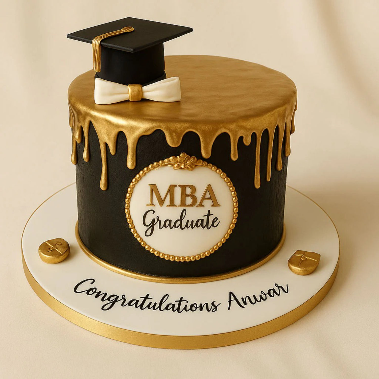 Online MBA Graduate Luscious Cake Gift Delivery in Qatar - Fnp.ae