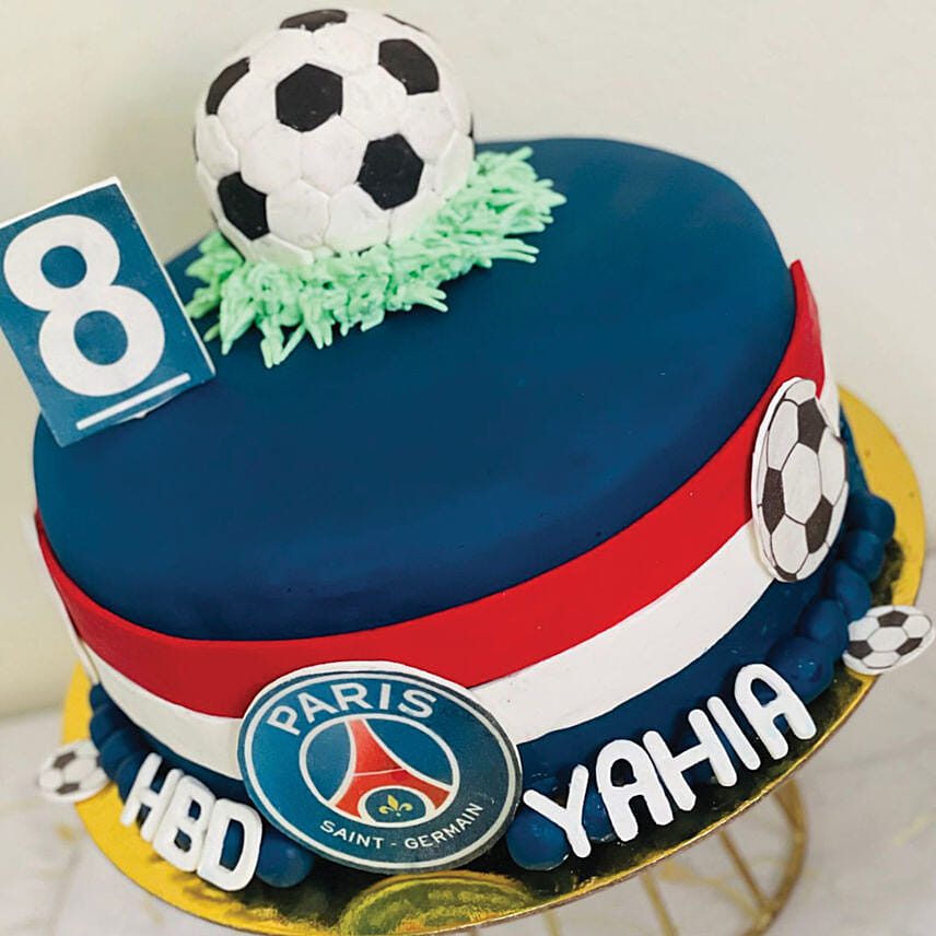 Online Football Shaped Chocolate Cake 1.5 Kg Gift Delivery in Saudi ...