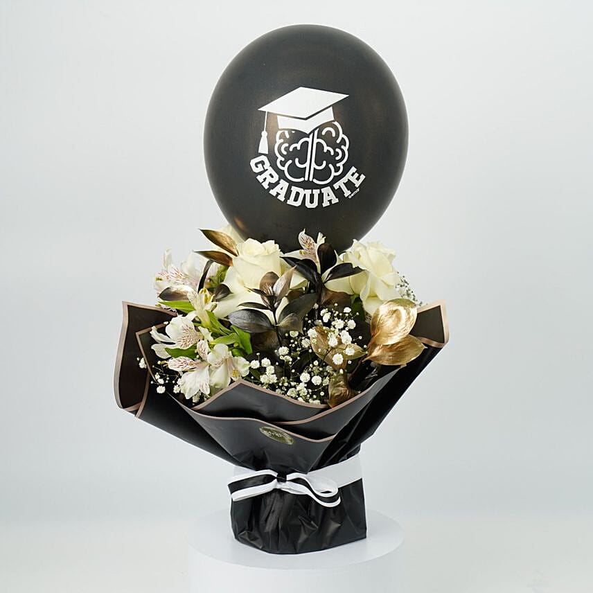 Online Graduation Rose Bouquet Gift Delivery in Saudi-arabia - Fnp.ae