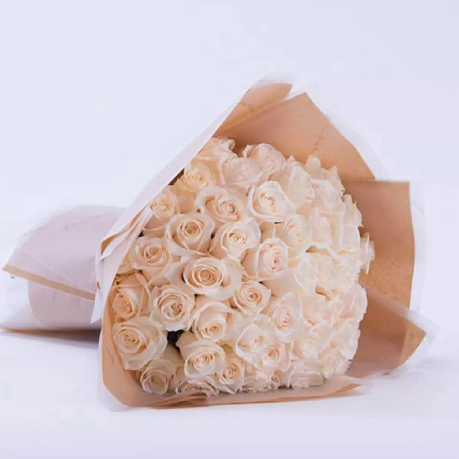 Online Beautifully Tied With Ribbon White Rose Bouquet Gift Delivery in ...