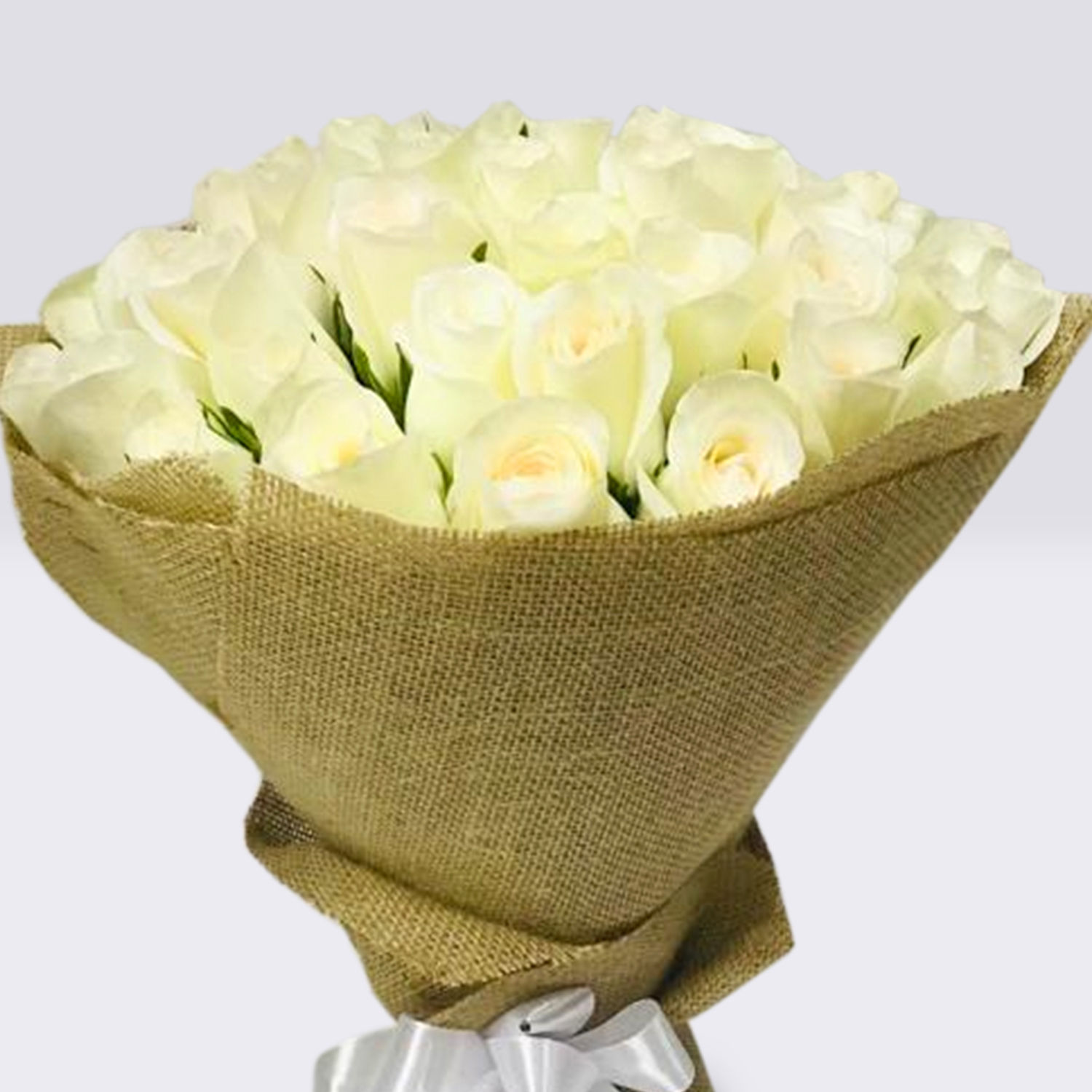 Online 50 White Roses Bouquet Gift Delivery in Saudi-arabia - FNP