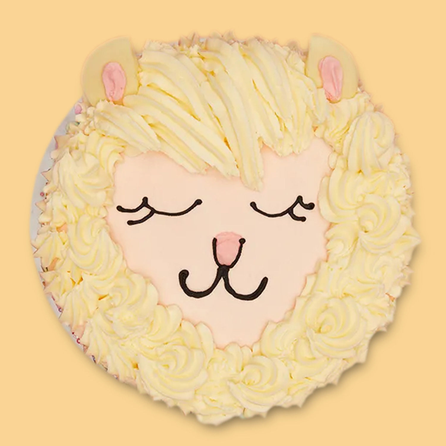 Online Baby Lion Face Red Velvet Cake 1 Kg Gift Delivery in Saudi ...
