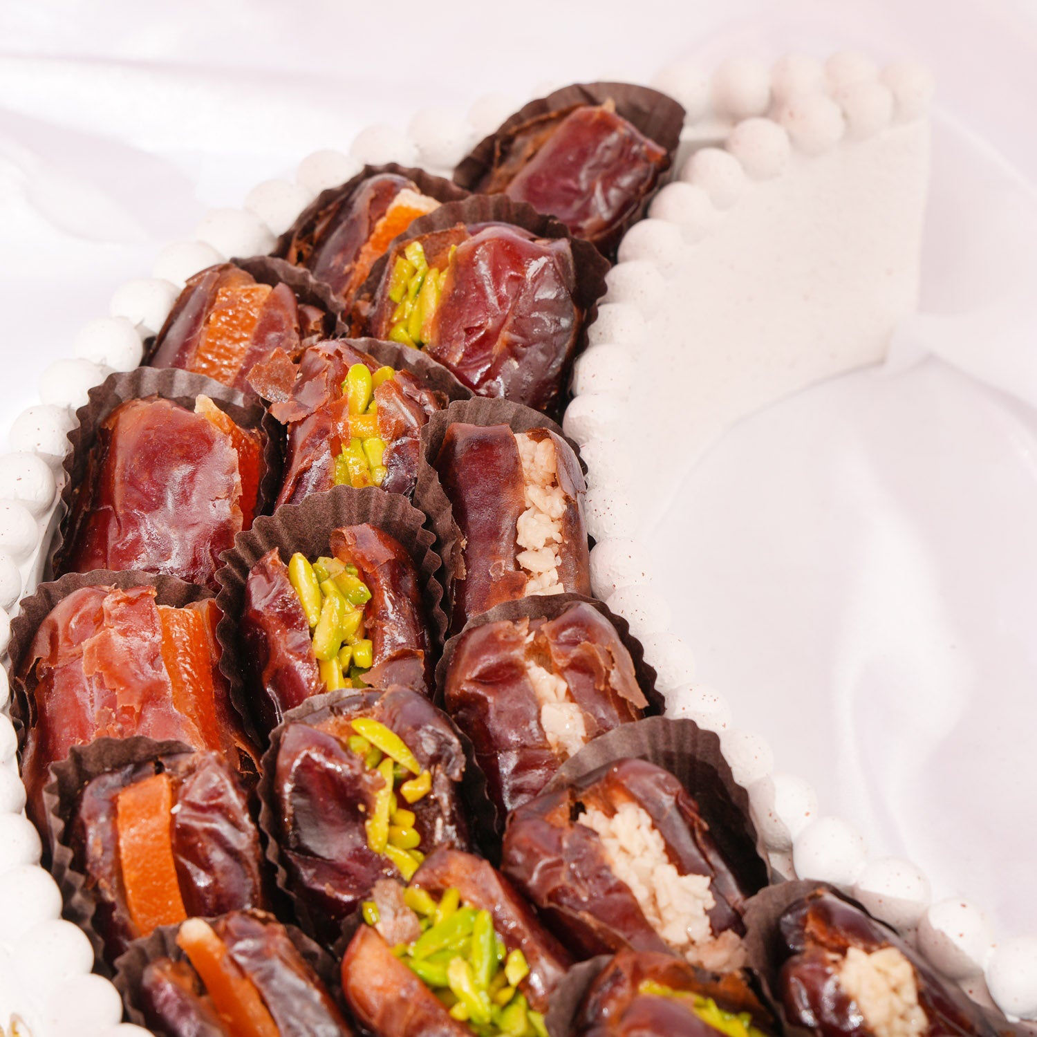 Online Stuffed Dates With Ramadan Crescent Platter Gift Delivery in ...