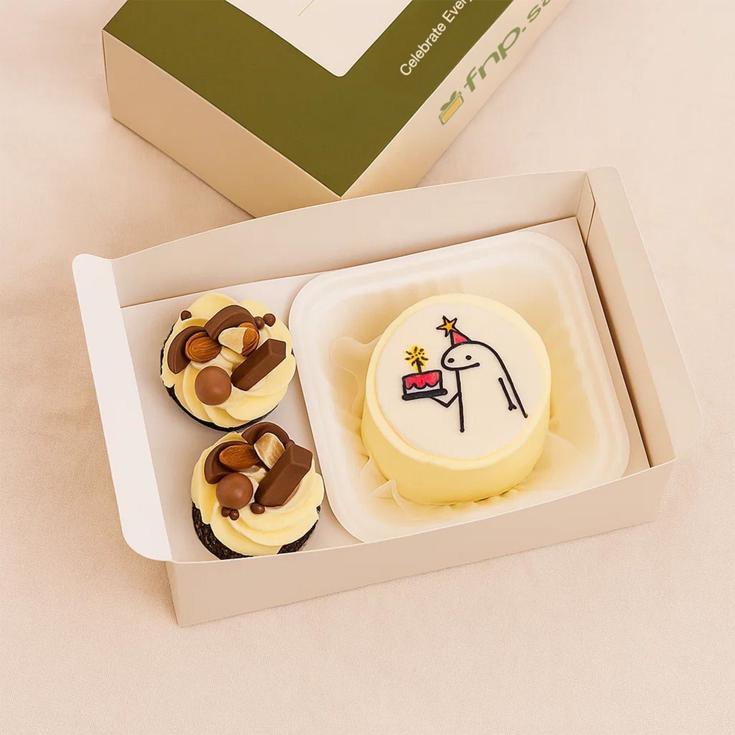 Online Flork Meme Cake Box Gift Delivery in Saudi-arabia - Fnp.ae