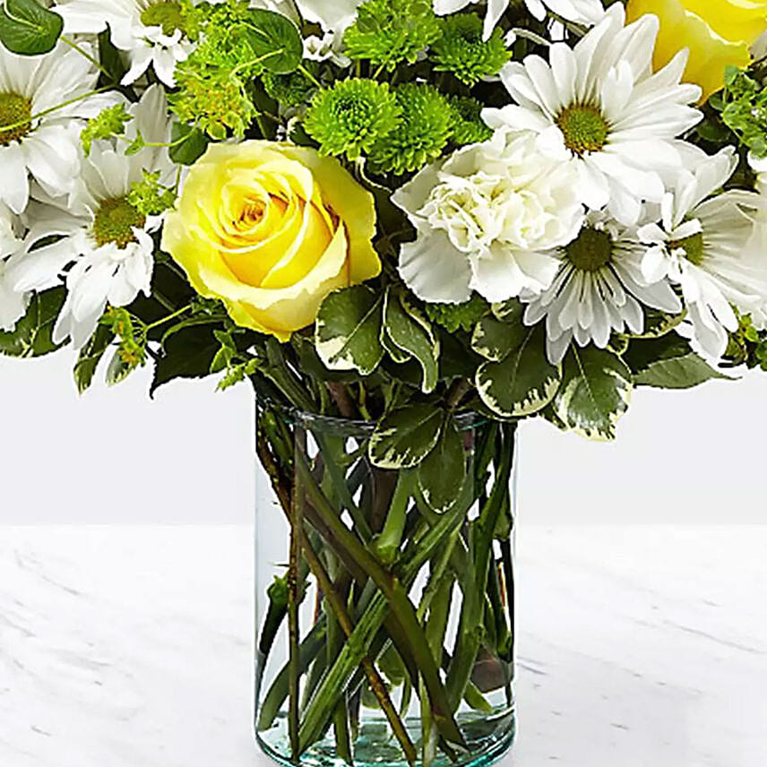 Online 20 Happy Flowers Vase Gift Delivery in Singapore - FNP