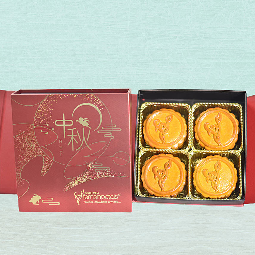 Online Pure Lotus Paste Mooncake Gift Delivery in Singapore - Fnp.ae