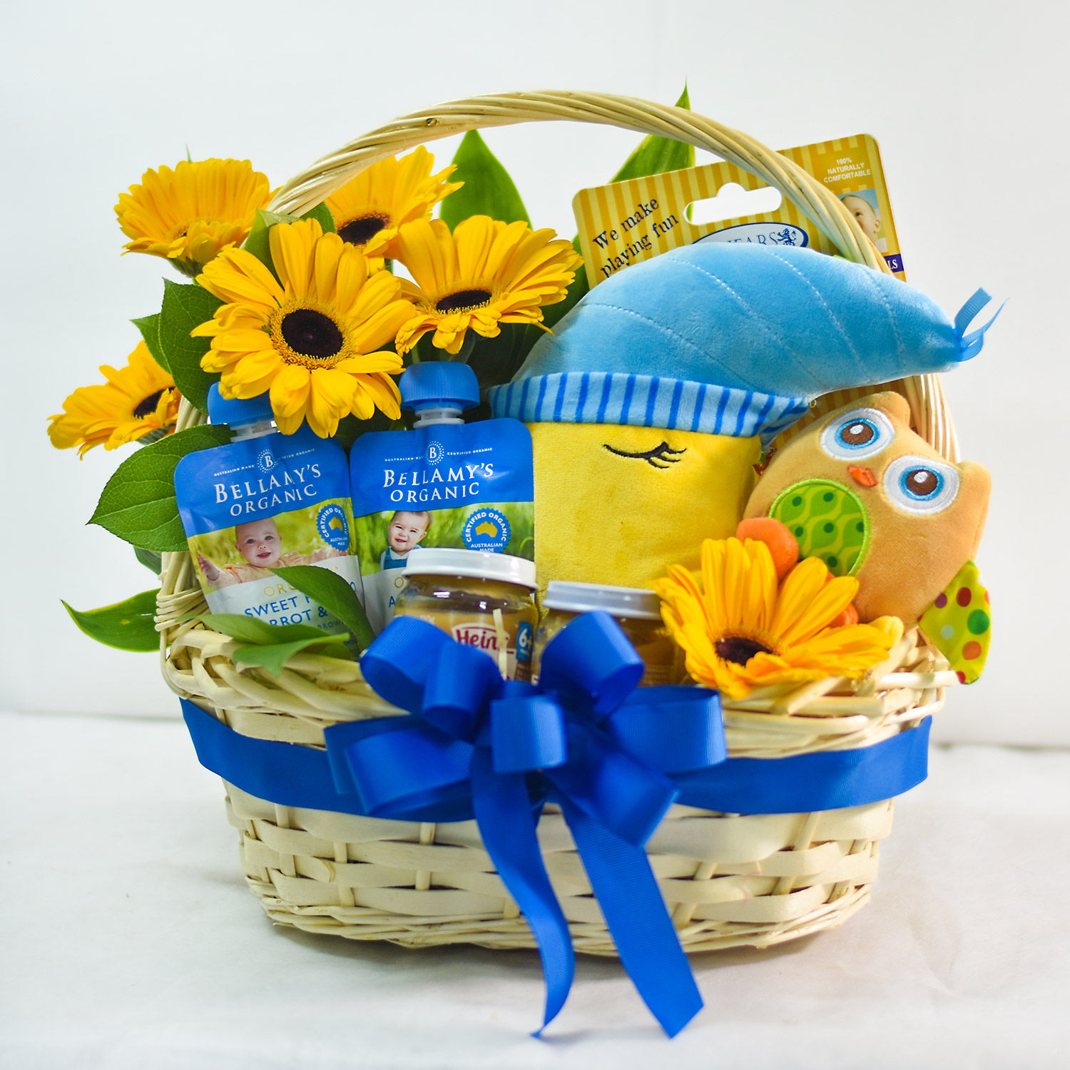 Online Moon Owl Soft Toy Assorted Puree Baby Hamper Gift Delivery in ...