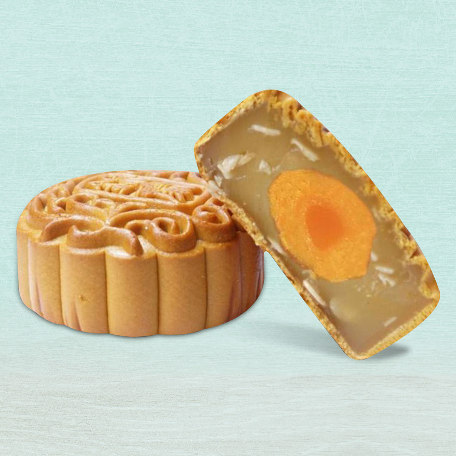 Online Pure White Lotus Mooncake With 3 Pcs Pomelo Gift Delivery in ...