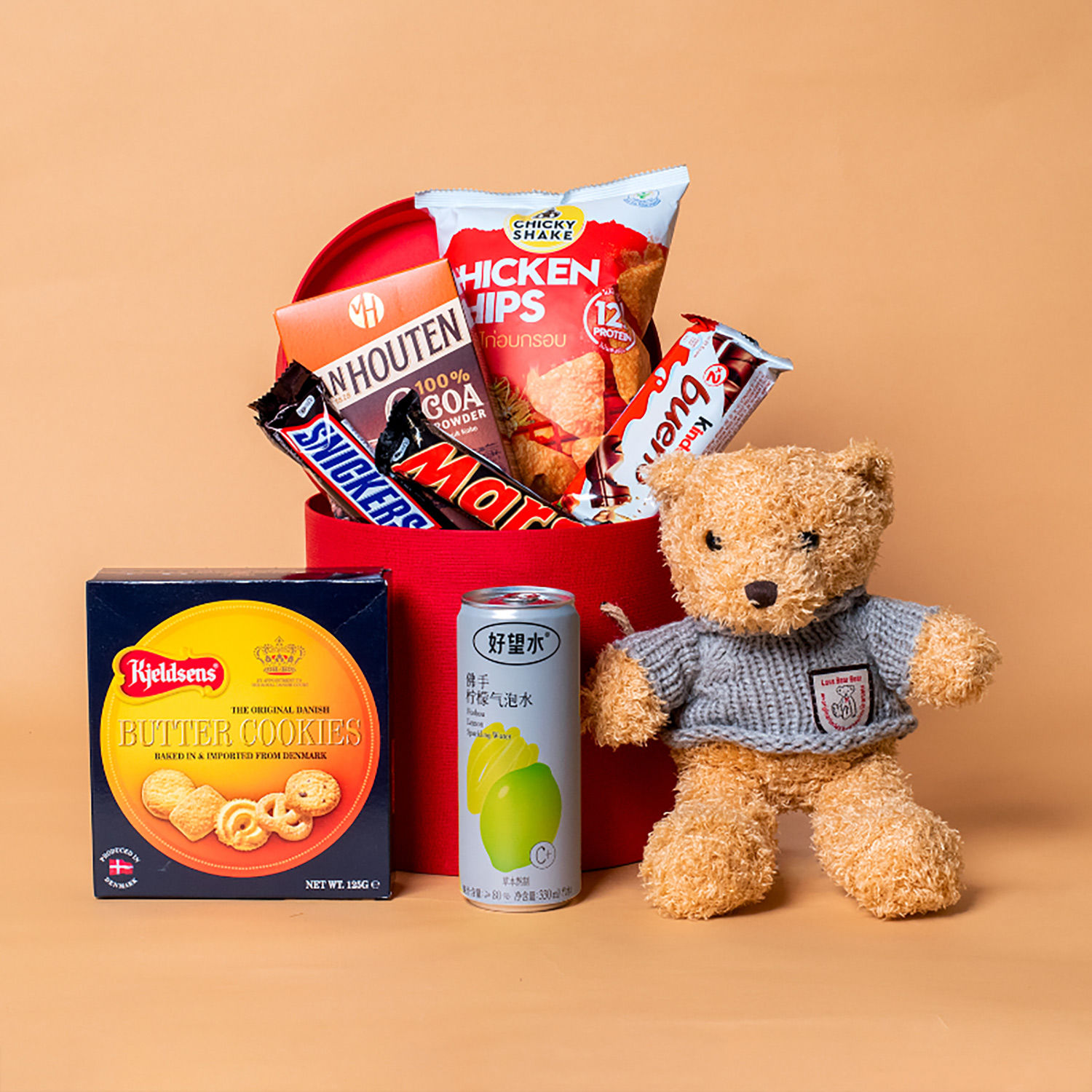 Online Choco Snack Hamper With Teddy Gift Delivery in Singapore - FNP