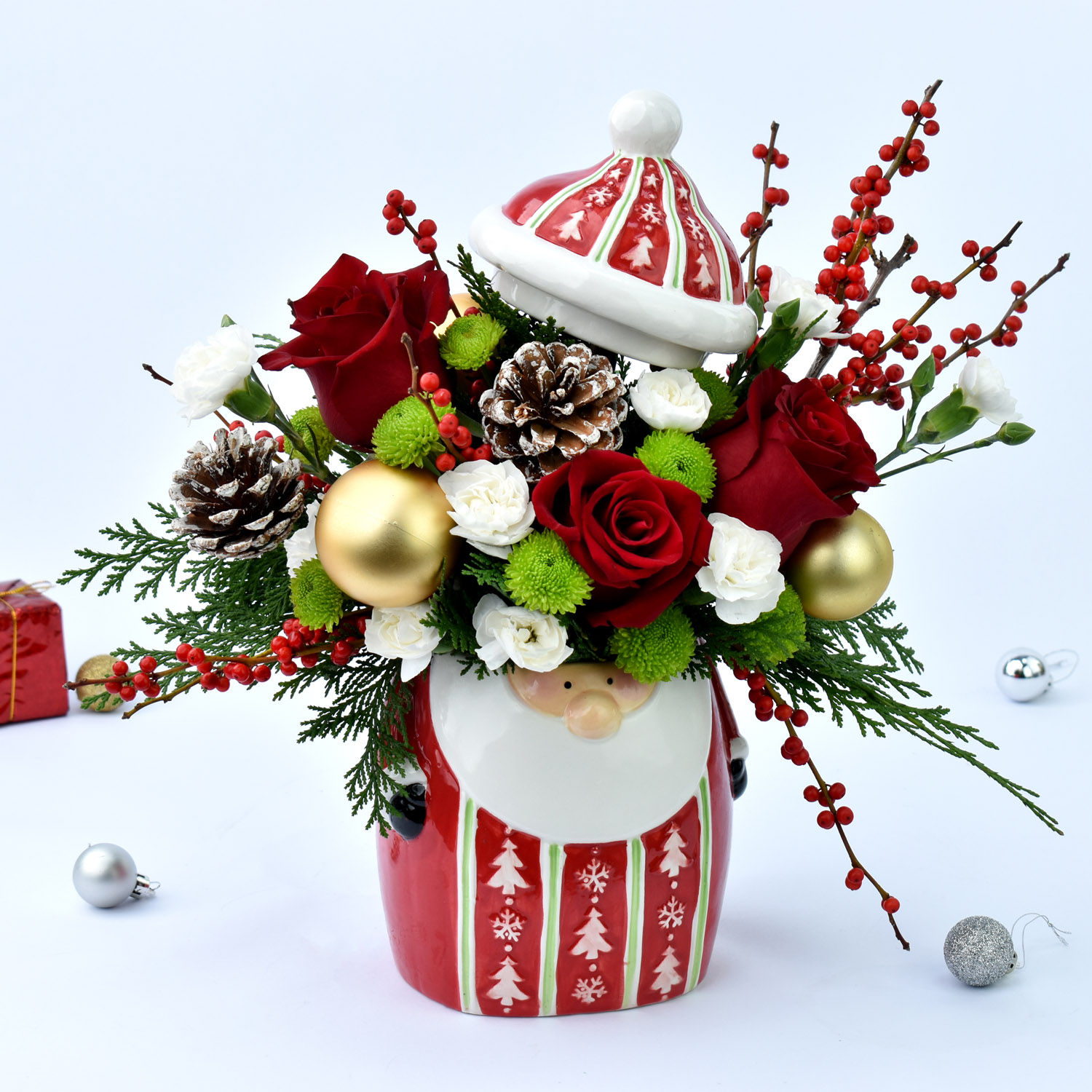 أون لاين Christmas With Santa Flowers توصيل هدايا في Singapore - FNP
