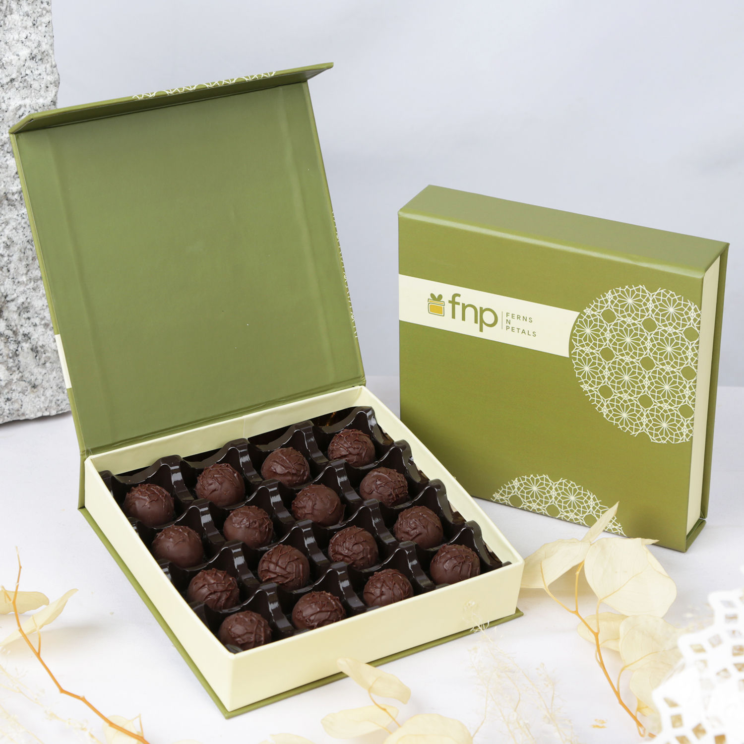 Online Dark Chocolate Truffles Box Gift Delivery in Singapore - FNP