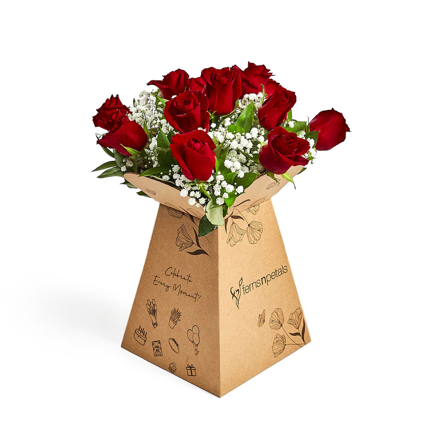 Online Rose Parfait Box Gift Delivery in Singapore - Fnp.ae