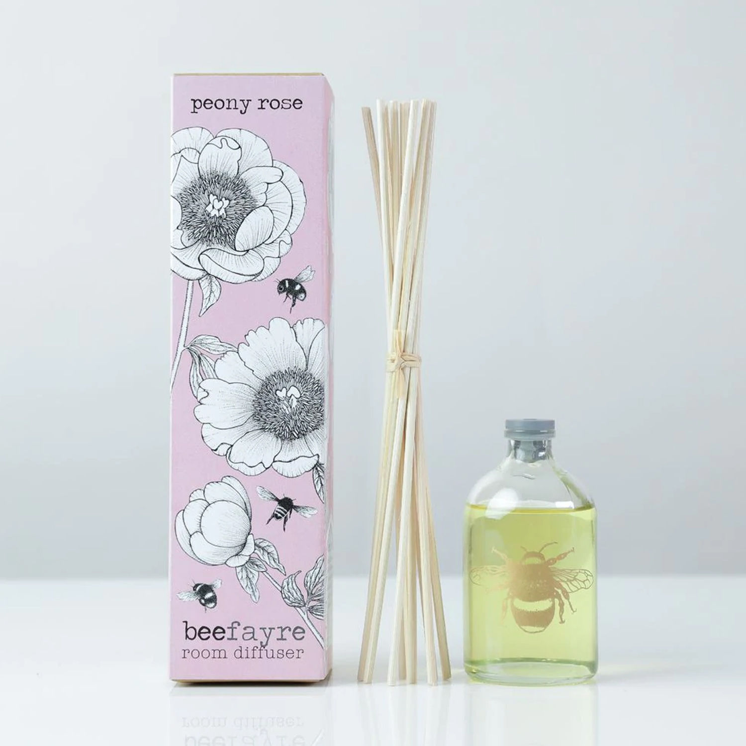 Online Peony Rose Large Bee Room Diffuser Gift Delivery in Uk - FNP