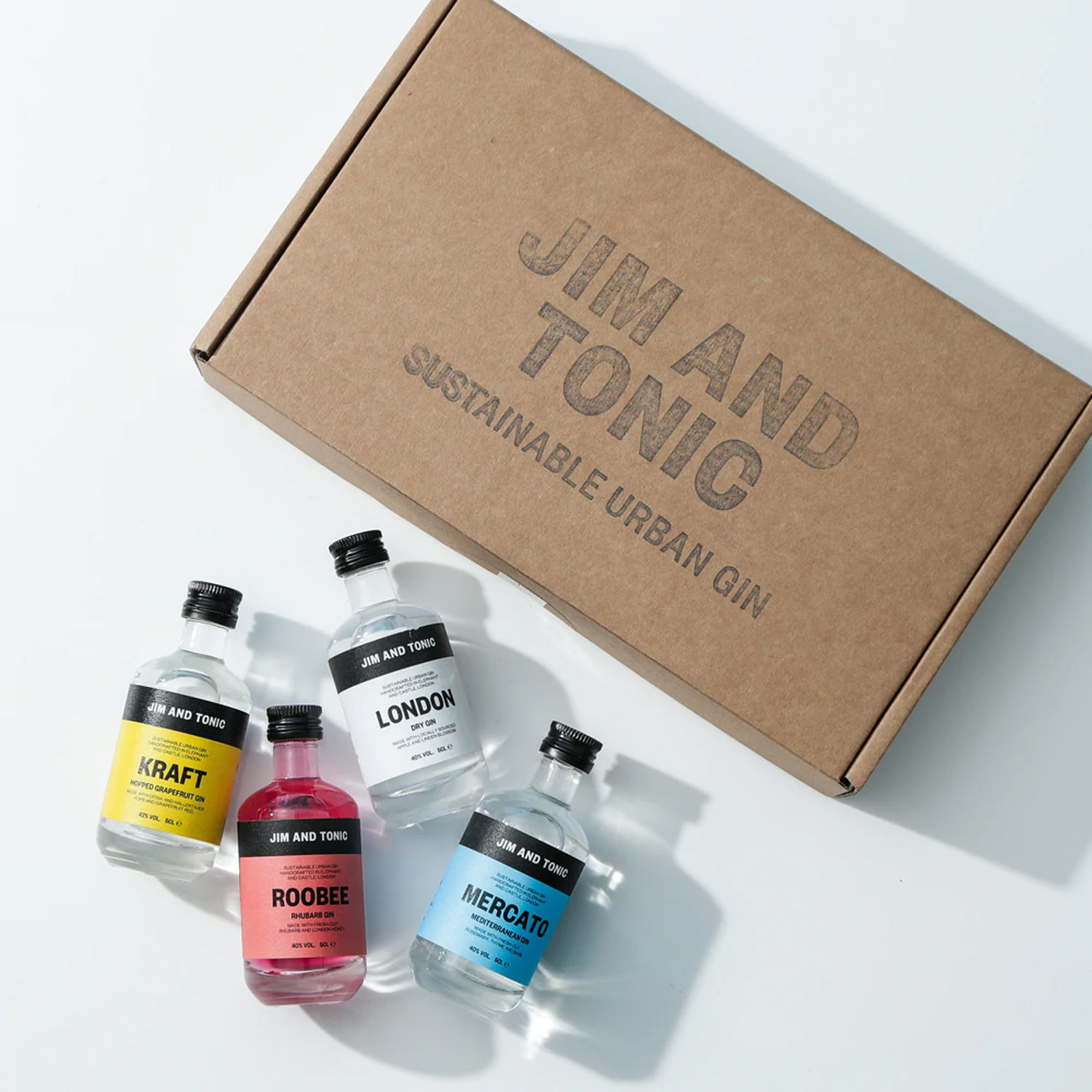 Online Jim And Tonic Mini Gin Selection Box Gift Delivery in Uk - Fnp.ae