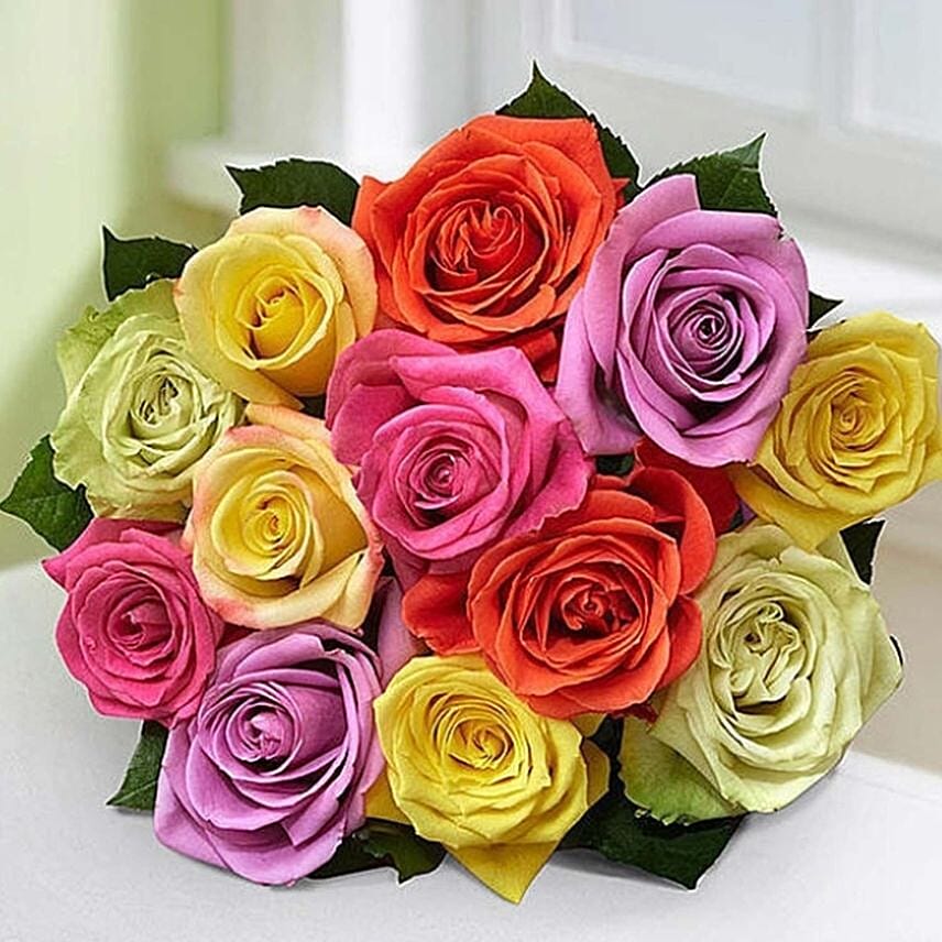 Online Assorted Roses Gift Delivery in Usa - FNP