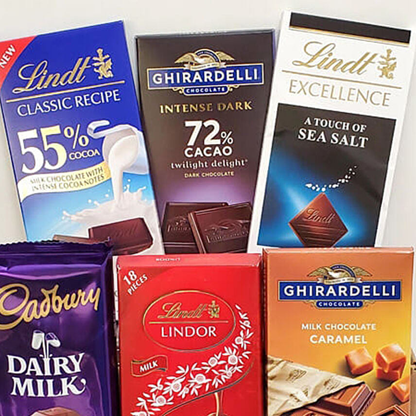 Online Chocolate Bars Mix Gift Delivery in Usa - FNP