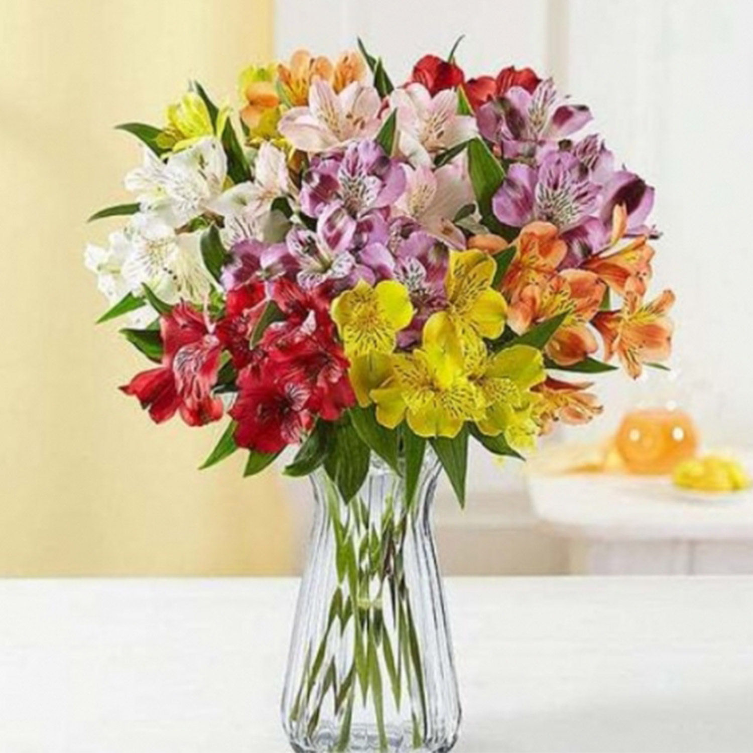 Online Peruvian Lilies In Vase Gift Delivery in Usa - FNP