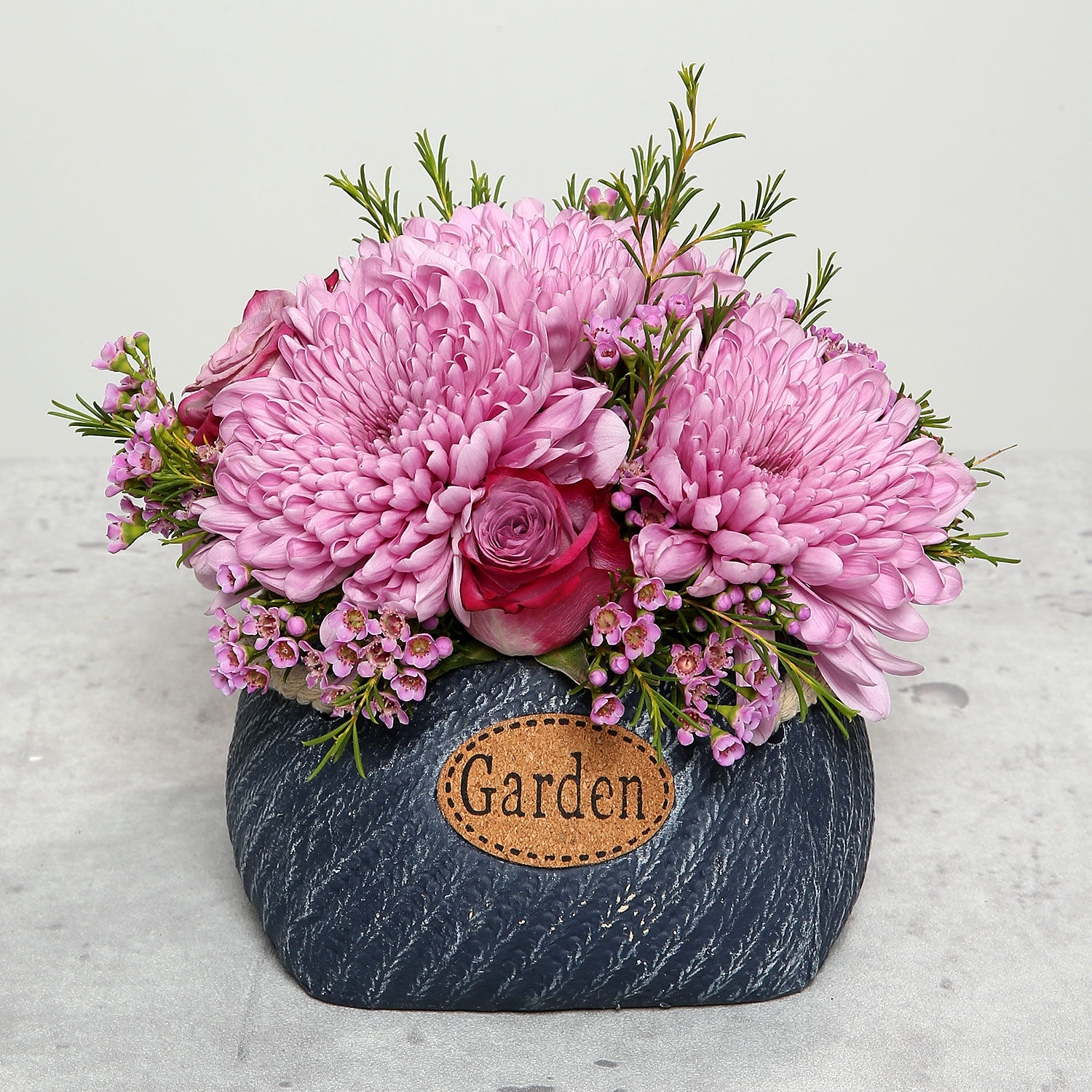 Order Delistar and Roses Flower Arrangement Online | Same-Day Delivery ...