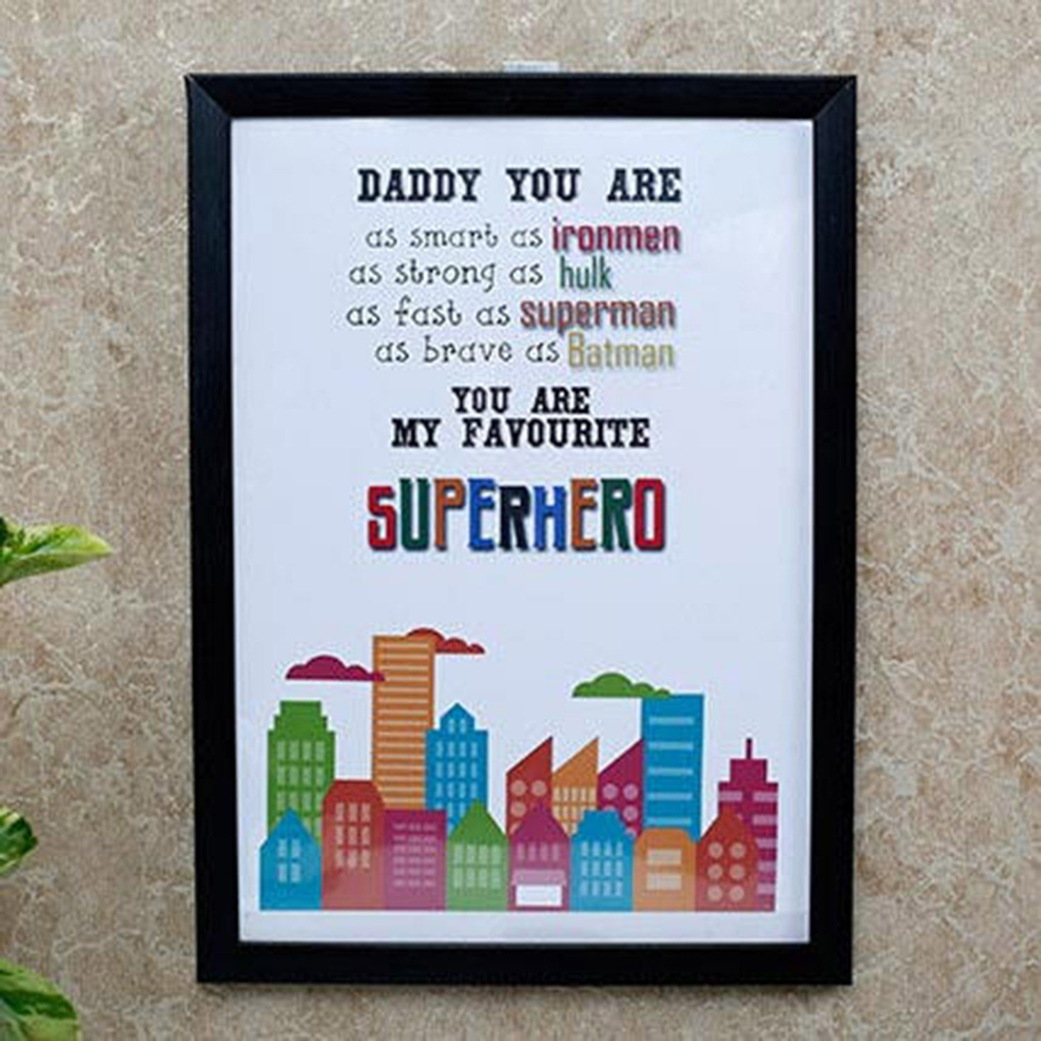 Order SuperHero Dad Photo Frame Online | Same-Day Delivery UAE - Fnp.ae