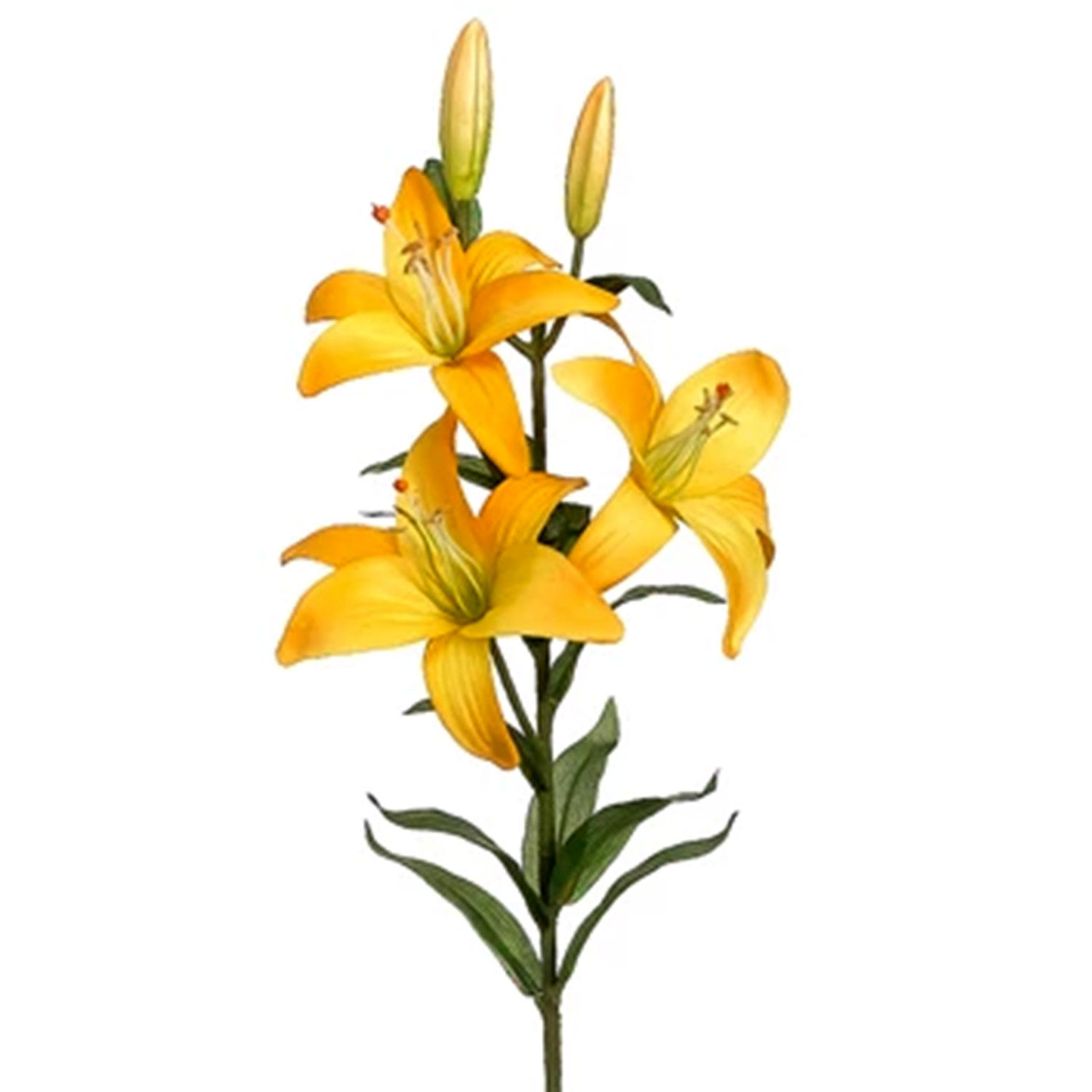 Order 2 Stems of Artificial Yellow Stargazer Lily Online | Same-Day ...