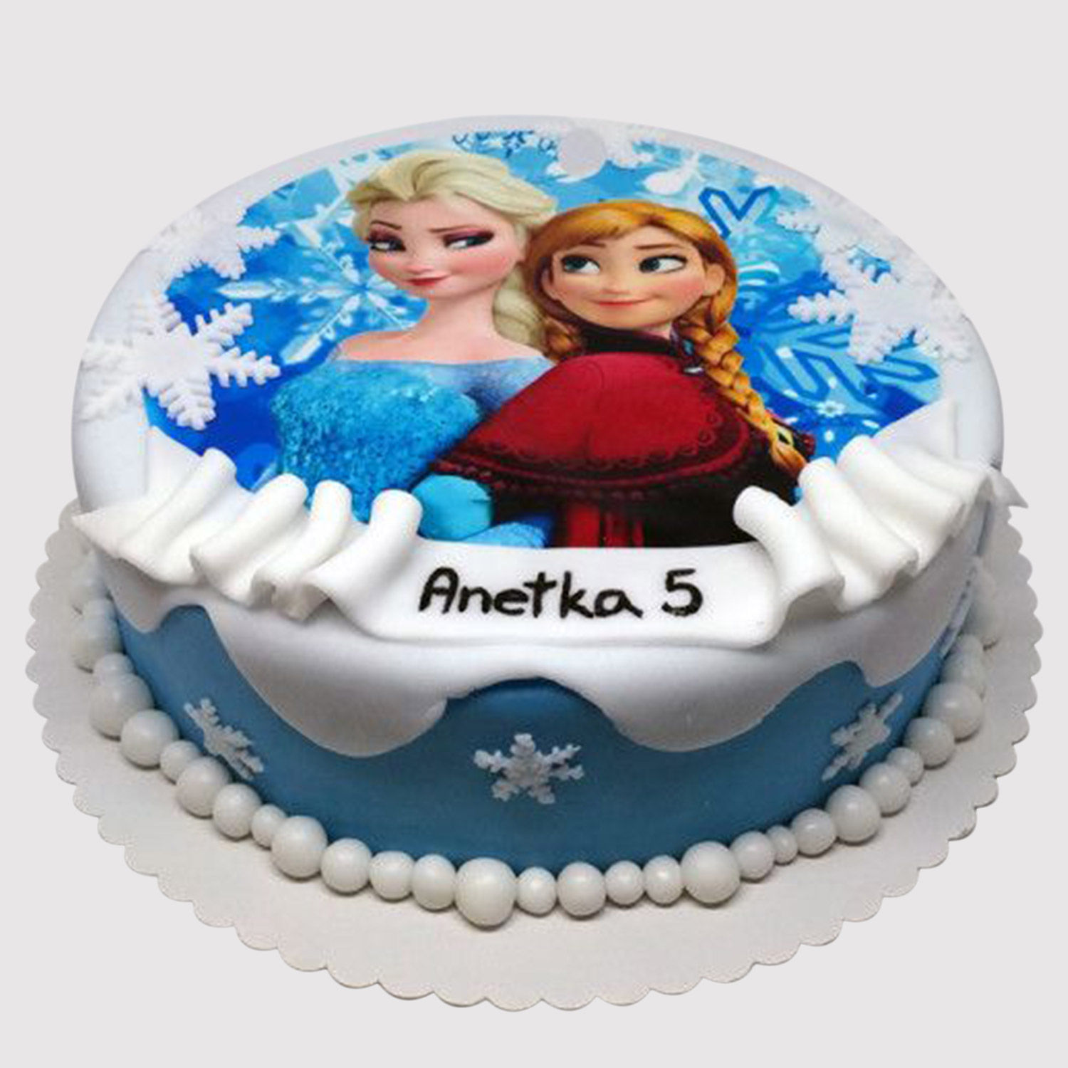Online Frozen Elsa and Anna Chocolate Cake Gift Delivery in UAE - FNP