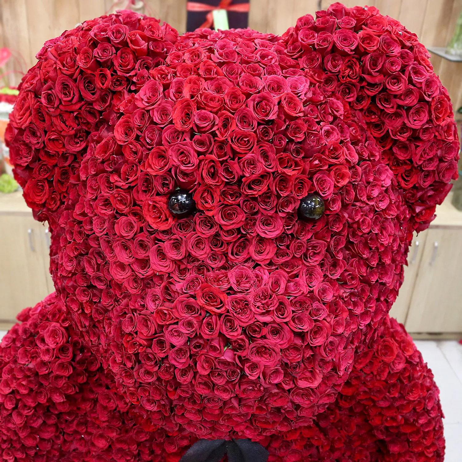 Order 1000 Red Roses Teddy Bear Online | Same-Day Delivery UAE - Fnp.ae