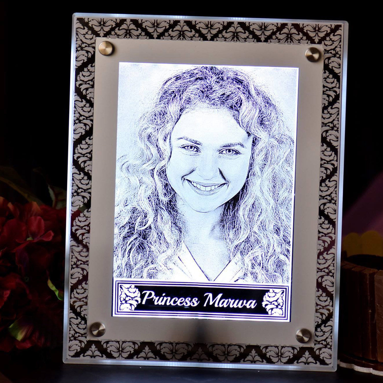 Online Personalised Light up Photo Frame Gift Delivery in UAE - FNP