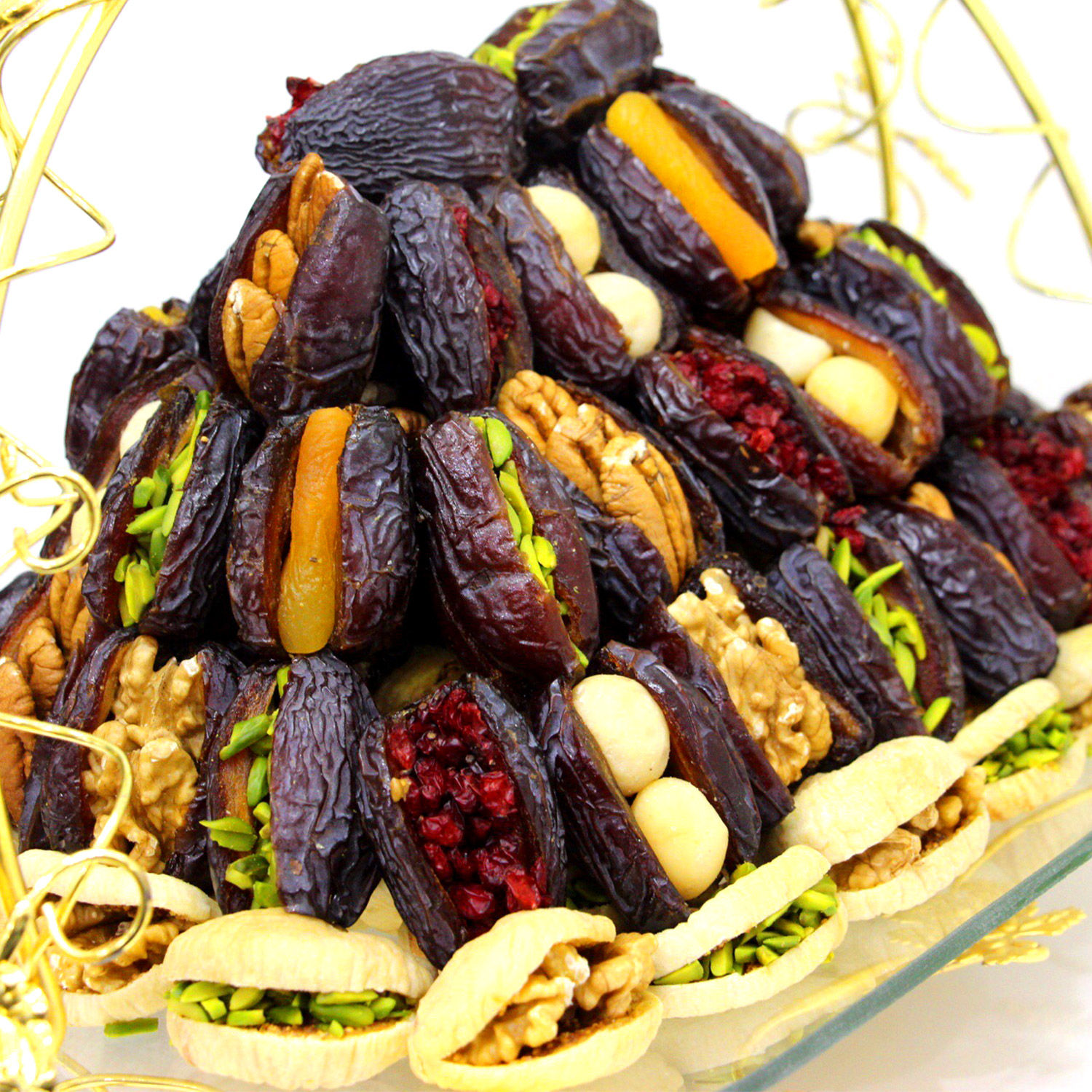 Online Delicious Stuffed Dates Tower Gift Delivery in UAE - FNP