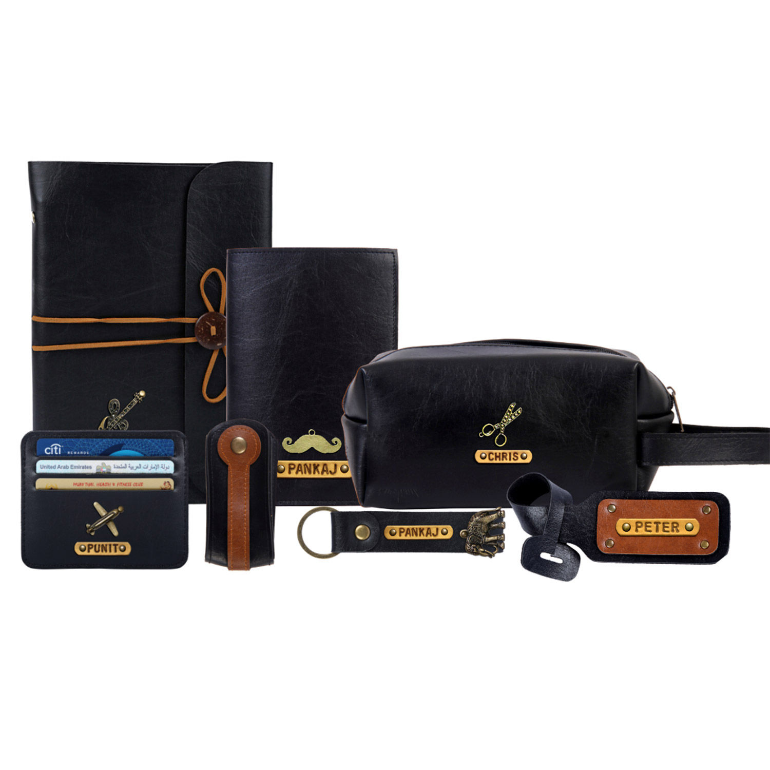 Order Classic Personalised Travel Hamper Black Online | Same-Day ...