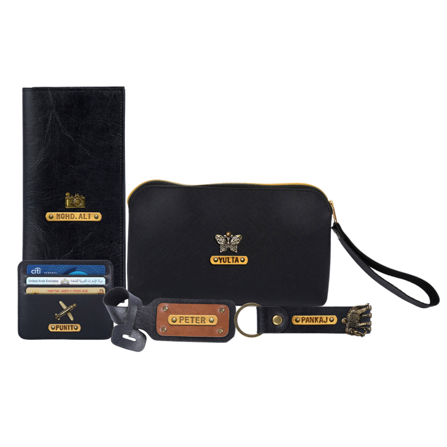 Order Voguish Personalised Travel Hamper Black Online | Same-Day ...