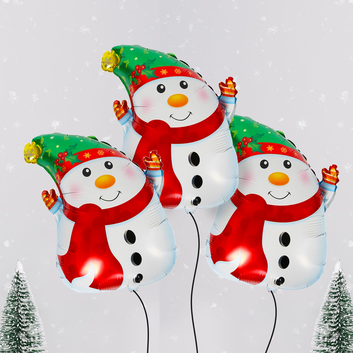 Order Snowman Foil Balloon Set of 3 Online | Same-Day Delivery UAE - Fnp.ae
